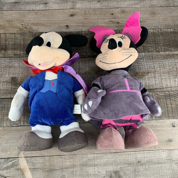 Disney | Toys | Disney Mickey Mouse Plush Vampire Minnie Mouse Spooky ...